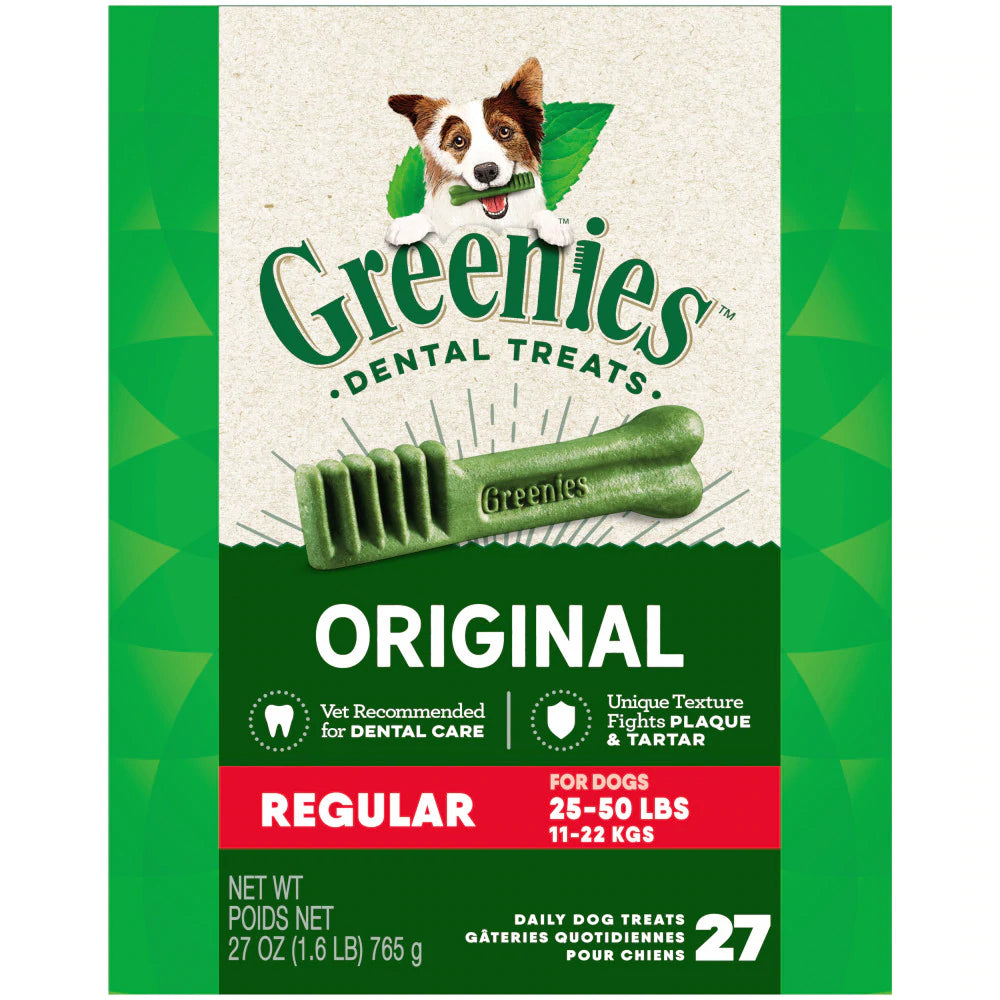 GREENIES Regular Dog Dental Treats | Medium Dogs (25-50 lbs)